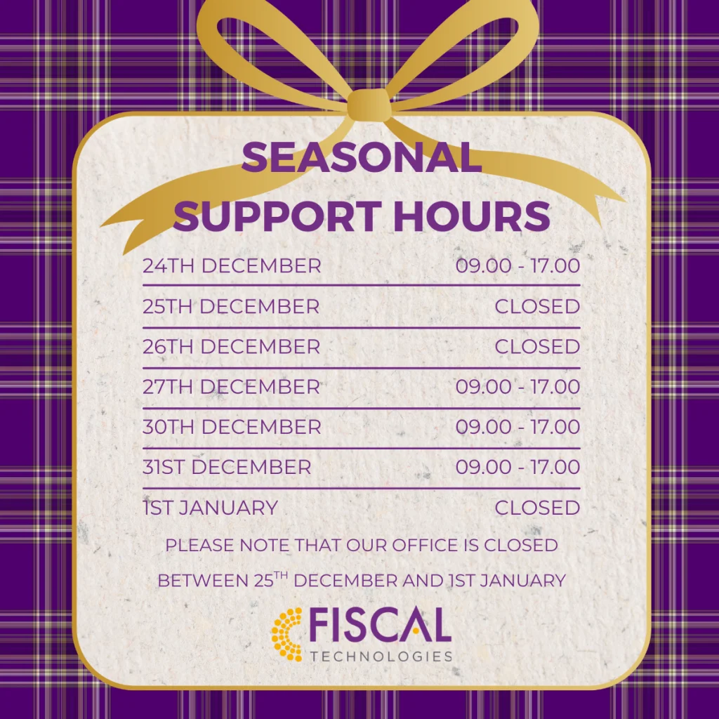 Supporting your finance team: 2025 festive support hours